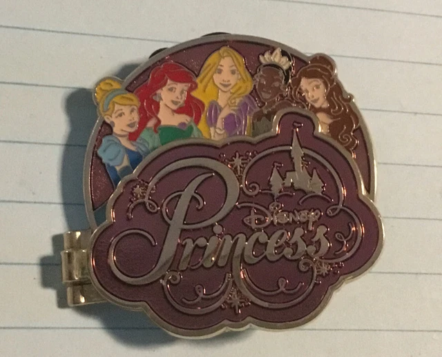 DISNEY PRINCESS STORYBOOK Cinderella Ariel Rapunzel Tiana & Belle Pin £ ...