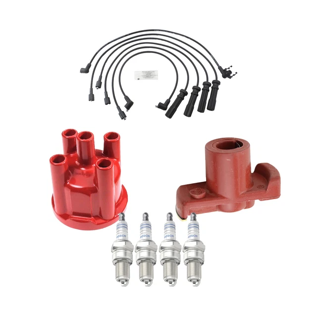 BOSCH DISTRIBUTOR CAP Rotor 4 Spark Plugs Denso Wires Kit for 900 2.0 ...