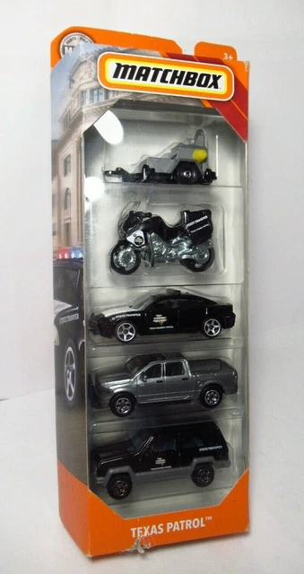 MATCHBOX 5 PACK Texas Highway Patrol DPS Rescue Series State Police ...