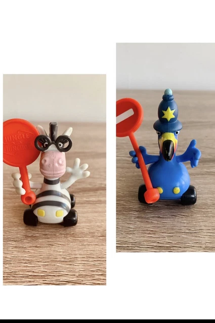 FAMOSA DISNEY JUNGLE Junction - Miss Jolly Zebra - Bobby Toucan -Figure ...