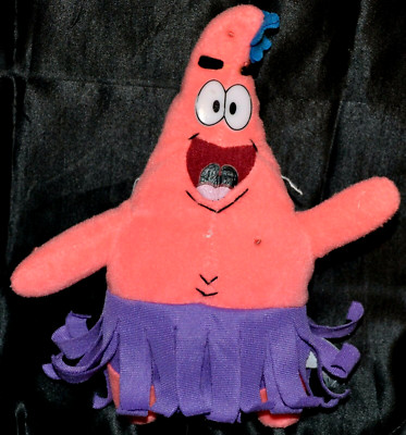 8& PATRICK STAR Wearing Purple Hula Dress SpongeBob SquarePants Plush ...