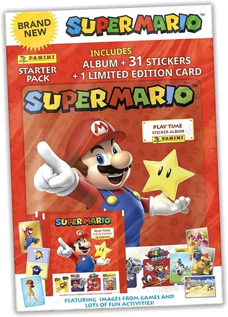 SUPER MARIO PLAYTIME Sticker Collection Starter Pack Album (English ...