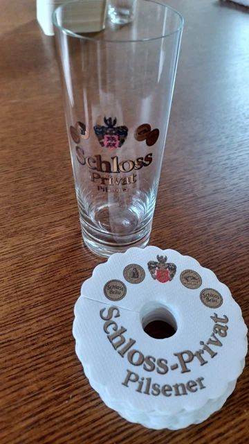 SEHR ALTES SCHLOSS Bier Pilsener Bierglas 0,25 L, ca. 60 Rosetten EUR 6 ...