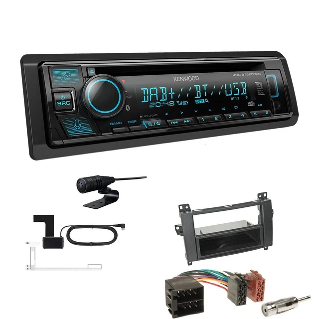 AUTORADIO KENWOOD KDC-BT560DAB Bluetooth DAB+ per Mercedes-Benz ...
