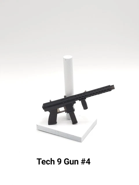 3D PRINTED TECH 9 SUBMACHINE GUN #4 1:12 6" GI Joe Classified MARVEL ...