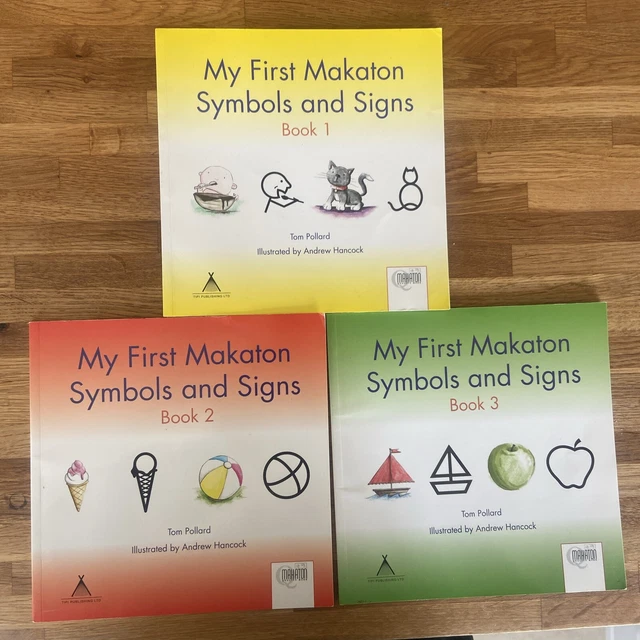 FIRST MAKATON SYMBOLS and Signs Book 1 - 3 £20.00 - PicClick UK