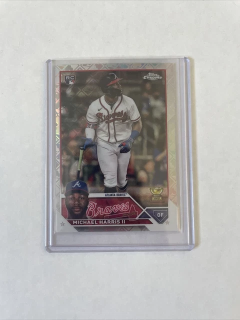 MICHAEL HARRIS II 2023 Topps Chrome Logofractor Edition RC Rookie Refractor EUR 20,56 - PicClick DE