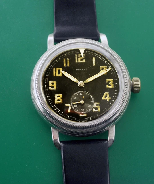 VINTAGE 1930'S WWII Military Pilots Bomber Aviator Watch 37mm HELBROS ...
