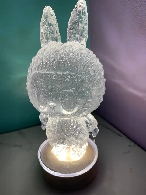 LABUBU LED LIGHT Crystal Effect Resin Figure | Night Light | Kawaii ...