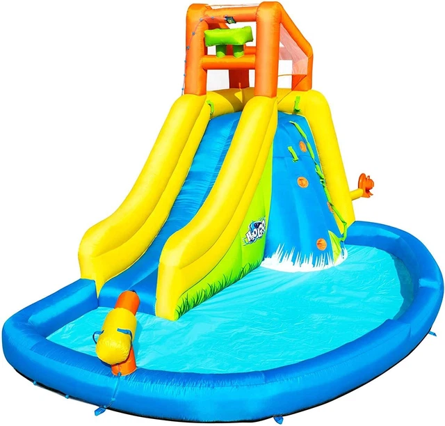 BESTWAY KIDS H2GO Inflatable mega Water Park Bouncy Castle Water Gun ...