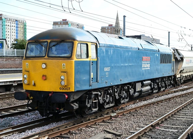 CLASS 69 NO 69007 in blue at doncaster 1 £1.00 - PicClick UK
