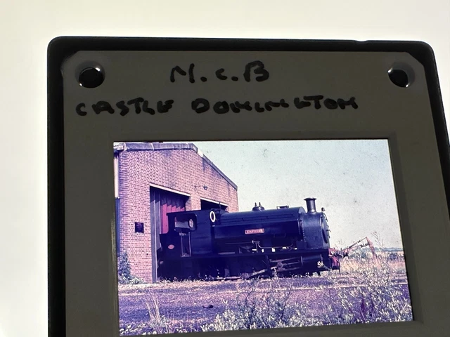 ORIGINAL 35MM RAILWAY Slide Bagnall Tank at NCB Castle Donington Power ...