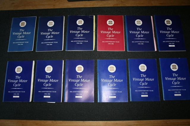 THE VINTAGE MOTOR Cycle 1986 Anniversary Year Full set of 12 Months ...