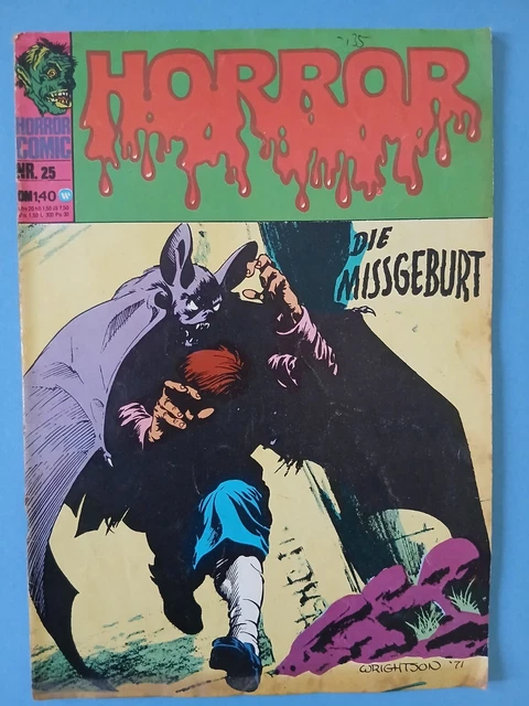 HORROR # 25 BSV 1974 Bildschriften Verlag Williams Berni WRIGHTSON ...