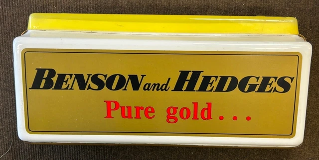 VINTAGE BENSON & Hedges Cigarettes Light Box Sign Tabacco Collectable £ ...