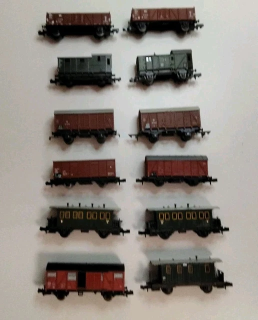 PIKO 12 X Güterwagen Konvolut der Spur N ohne OVP EUR 60,00 - PicClick DE