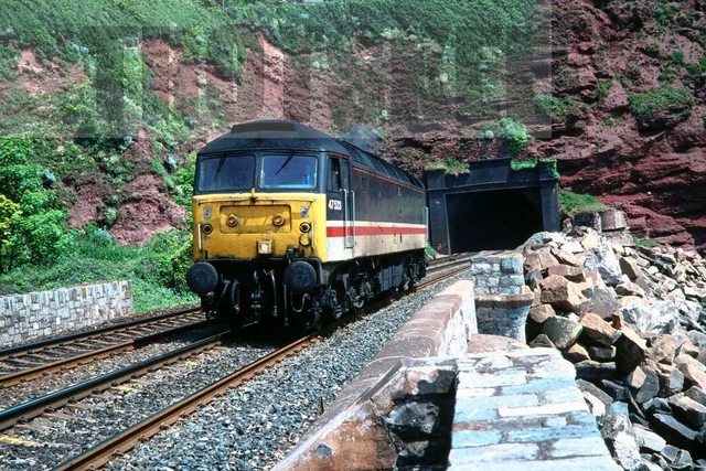 35MM SLIDE BR British Railways Diesel Loco Class 47 47523 1991 Original ...