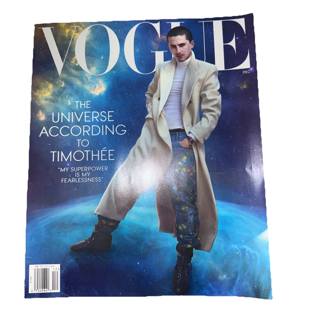 AMERICAN VOGUE MAGAZINE Timothee Chalamet December 2025 Issue £7.40 ...