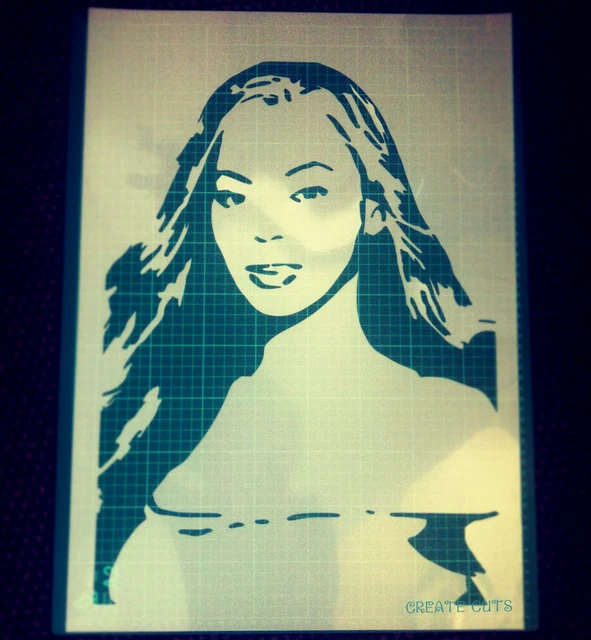 BEYONCE STENCIL SINGER Template Wall Art Graffiti Craft Airbrush ...