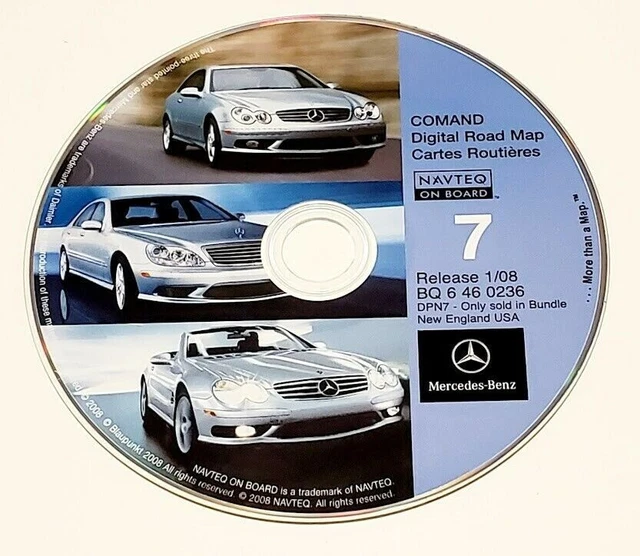 MERCEDES BENZ GPS Map Navigation Dvd Disc Cd Bq 6 46 0236 Oem Disc #7 £ ...