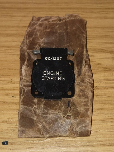 WW2 WWII RAF Spitfire Aircraft Cockpit 5C/1267 Engine starter push ...