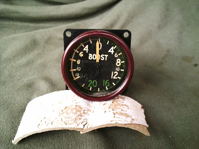 WW2 RAF SPITFIRE +24 psi boost gauge verry nice £125.00 - PicClick UK