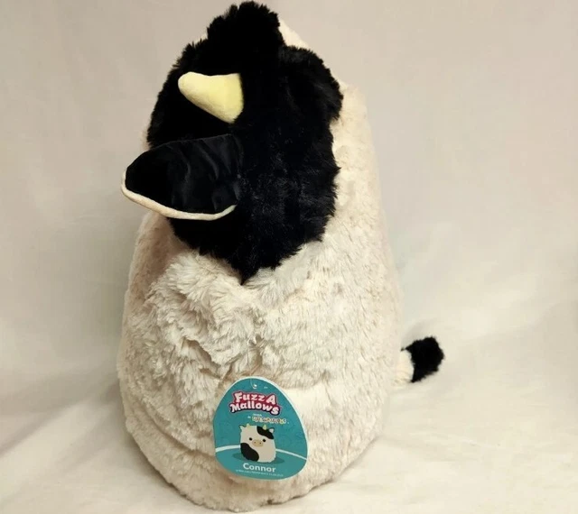SQUISHMALLOWS CONNOR THE Cow Fuzzy Fuzzamallows Fuzz A Mallows 16 Inch ...