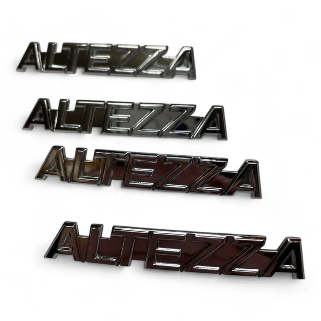 TOYOTA ALTEZZA GENUINE Center Caps Emblem Set 4 pcs Silver Chrome ...