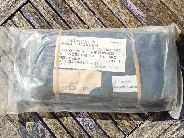 1971 BRITISH ARMY No.1 Mk.2 II NBC Combat Trousers. 1970s Military ...