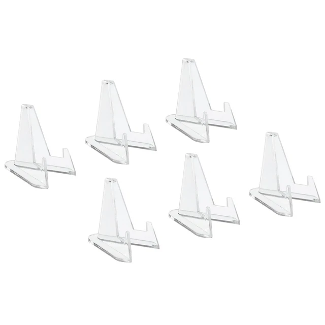 ACRYLIC STAND DISPLAYS Base Easel Transparent 1.34 Inch for Coins Pack ...