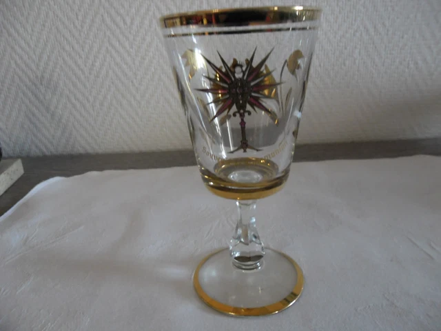 ANCIEN VERRE SUR Pied De Communion EUR 8,00 - PicClick FR