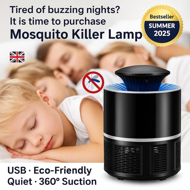 LED LIGHT USB Electric Mosquito Insect Killer Lamp Fly Bug Zapper Trap Catcher ☋ $25.50 ...