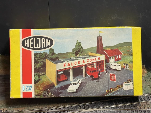 HELJAN B232 1/87 HO Scale Plastic Model Kit Fire Brigade Station EUR 14 ...