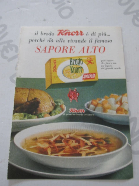 PUBLICITÉ SUR PAGE D'Origine Années 50/60 Advertising Vintage Knorr EUR ... PUBLICITÉ SUR PAGE D'Origine Années 50/60 Advertising Vintage Knorr EUR ...