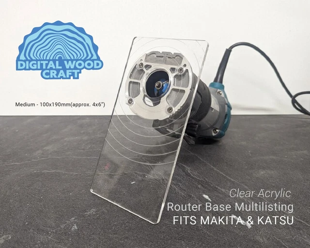 MAKITA MEDIUM TRIMMER RT0700 RT0702 DRT50 KATSU Router BASE PLATE Guide ...