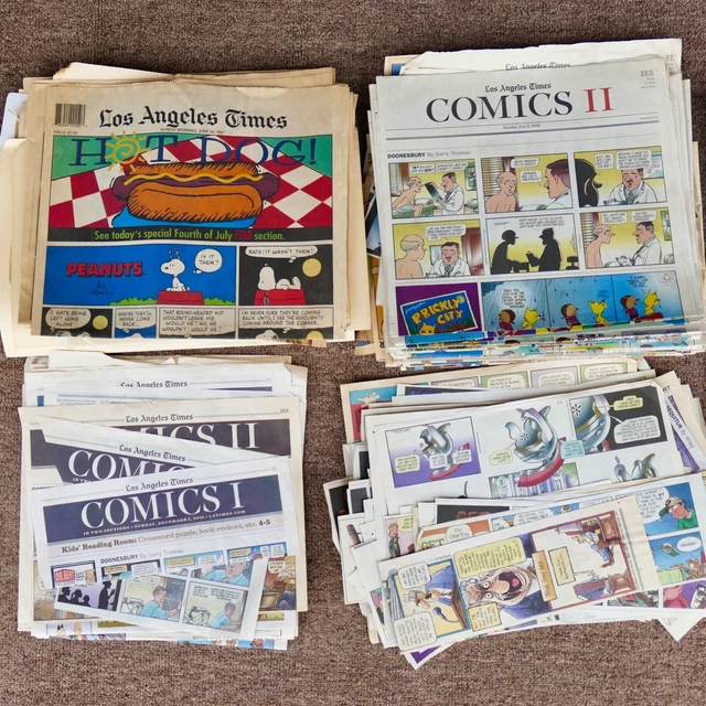 LARGE LOT OF newspaper comic strips mostly 1990s 2000s 5 lbs 8 oz ...