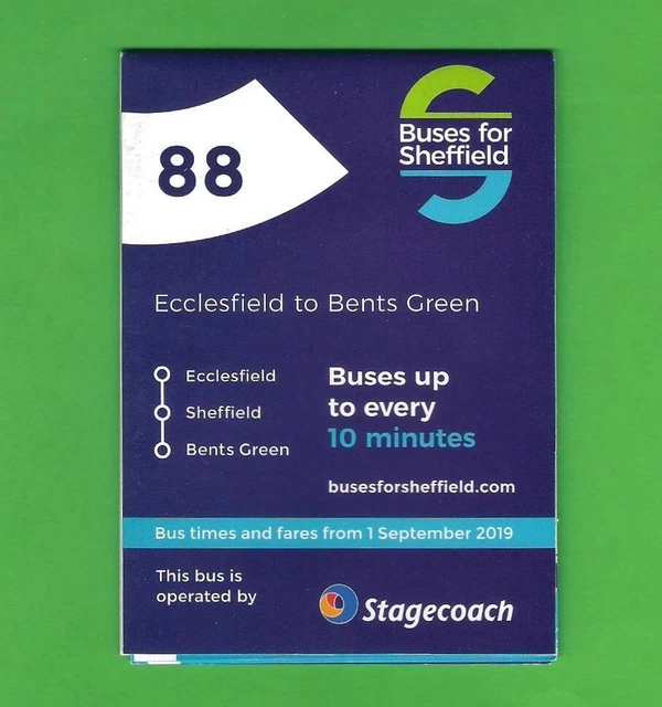 TIMETABLE - BUSES for Sheffield - 88 Ecclesfield & Bents Green ...