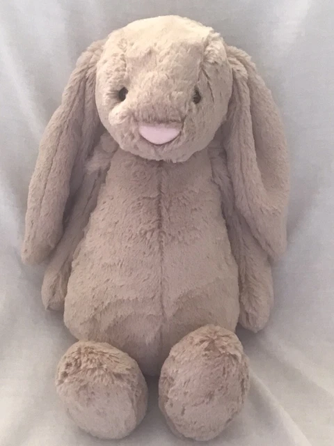 JELLYCAT LARGE BASHFUL Beige Bunny Rabbit Soft Toy 36 Cm £25.00 - PicClick UK