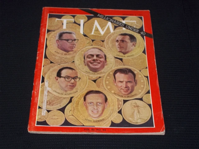 1965 DECEMBER 3 Time Magazine - Millionaires Under 40 Front Cover - H ...