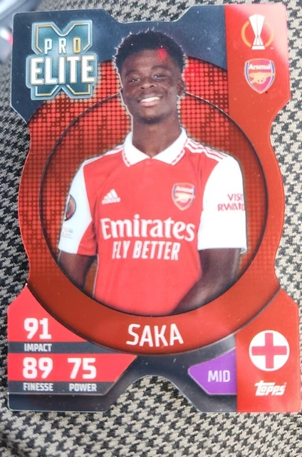 MATCH ATTAX EXTRA 2022/23 22/23 Bukayo Saka Pro Elite X Chrome No Xs 5 ...