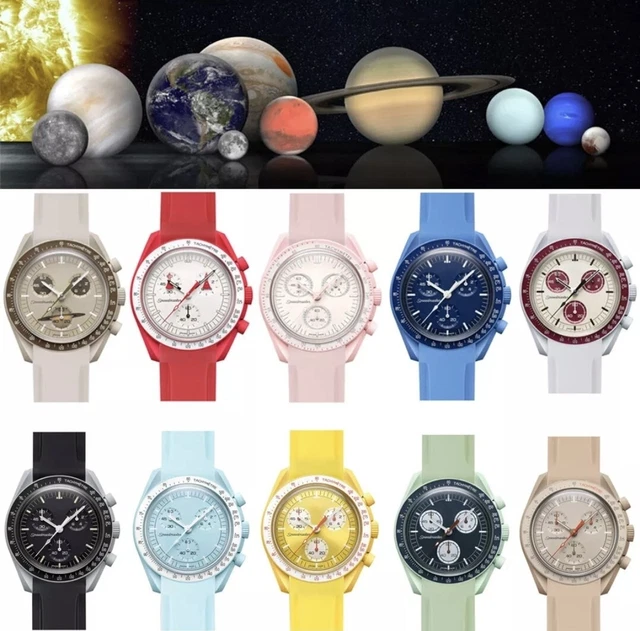 RUBBER WATCH STRAP For Moonswatch Watch OMEGA X SWATCH MOONWATCH ...