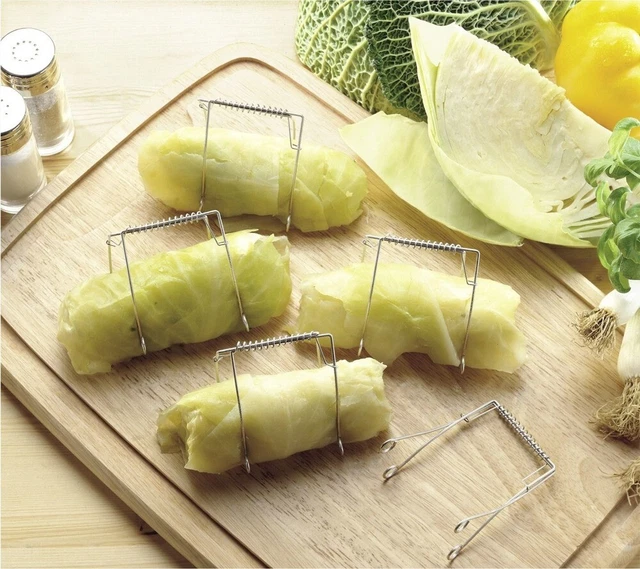 ROLLER CLIPS SET of 10 Roller Holder Roller Rings Stainless Steel WENKO ...