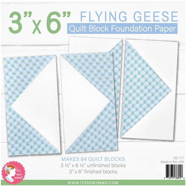 IT'S SEW EMMA Quilt Block Foundation Paper-3"X6" Flying Geese $15.33 ...