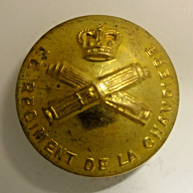 CANADIAN MILITARY REGIMENT DE LA CHAUDIERE GAUNT MONTREAL UNIFORM ...