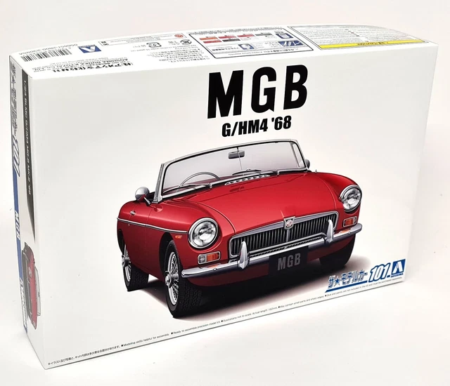 AOSHIMA 1/24 MG MGB MK2 Roadster 1968 G/HM4 Build Yourself Model Car ...