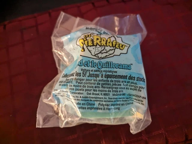 1993 MCDONALDS THE Flintstones FRED BEDROCK BOWL-O-RAMA Happy Meal ...