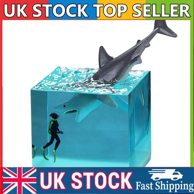 WHALE DIVER NIGHT Light Cube with Light Ocean Animal Cube Decor Home ...