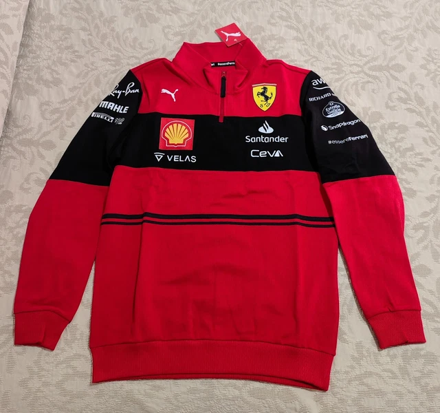 F1 FORMULA 1 Puma Ferrari Sweater Jacket Charles Leclerc & Carlos Sainz ...