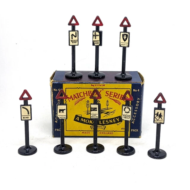 MATCHBOX MOKO LESNEY No. 4 Road Signs Set Accessory Pack - Excellent ...