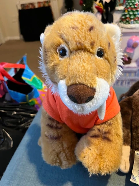 SABERTOOTH TIGER AND Monkey Build-A-Bear Bundle Plush Soft Toys 13" and ...